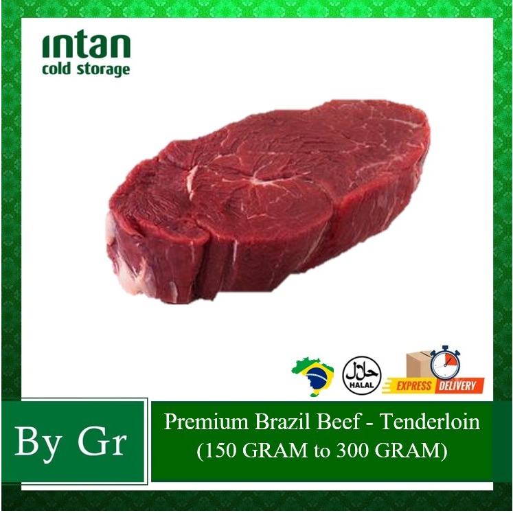 Premium Brazil Beef - Tenderloin Steak (150 GRAM to 300 GRAM) | Shopee ...