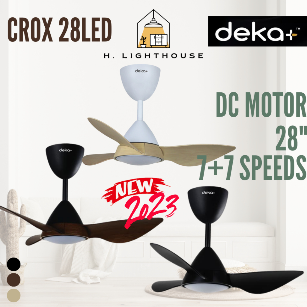 [🔥FREE SHIPPING🔥] DEKA+ Ceiling Fan CROX 28" DC Motor 14 Speed+Turbo ...