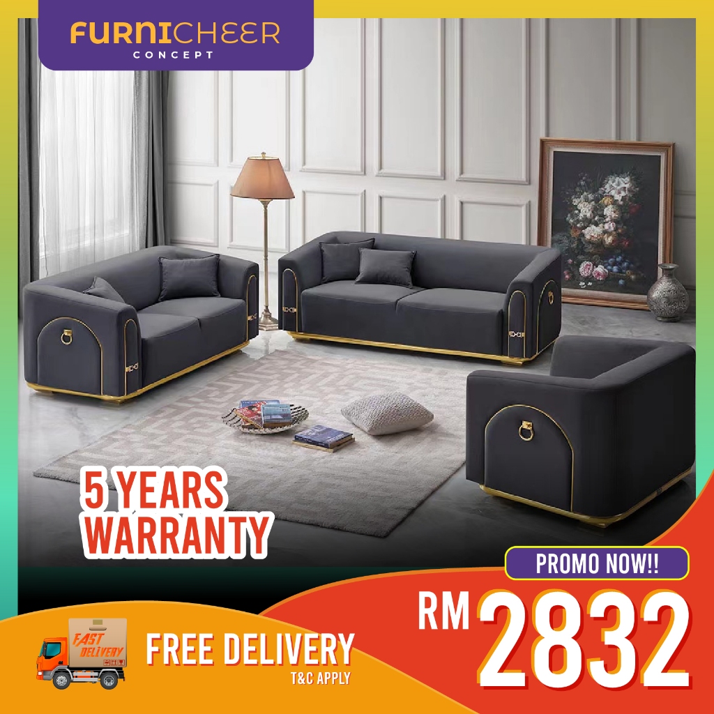 Mewah Sofa Set 3 Seater Sofa Couch Sofa Murah 2 Seater Sofa Single Sofa ...