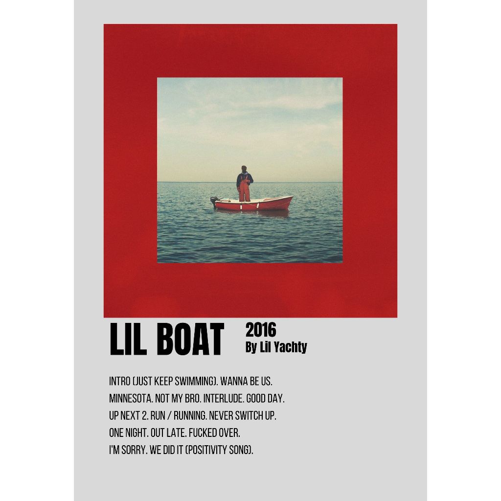 Album Cover Poster Lil Boat by Lil Yachty | Shopee Malaysia