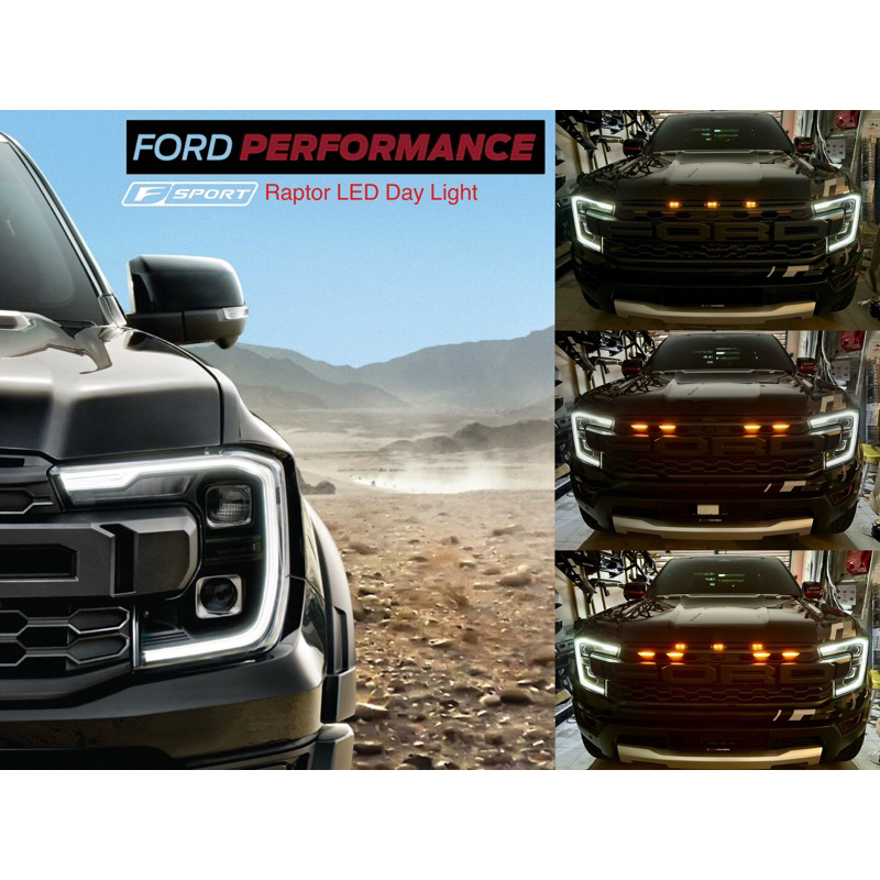 Ford Raptor Next Gen Front Grille LED Daylight | Shopee Malaysia