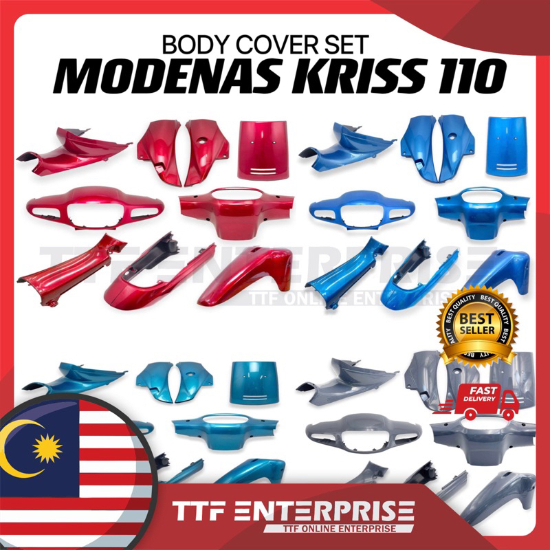 MODENAS KRISS 110 / KRISS 1 BODY COVER SET ( COMPLETE ) KRISS1 KRISS110 ...
