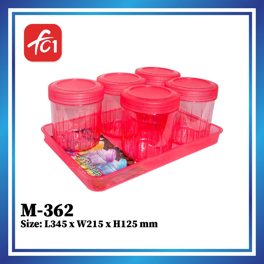 FC1 - Hari Raya 6units Hard Material Round Plastic Container For Kuih ...