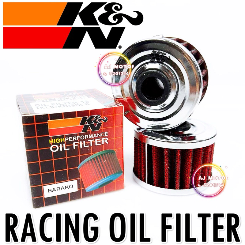 1PCS [ RACING OIL FILTER ] KRISS KSR110 KLX150 KLX250 NINJA250SL Z250SL ...