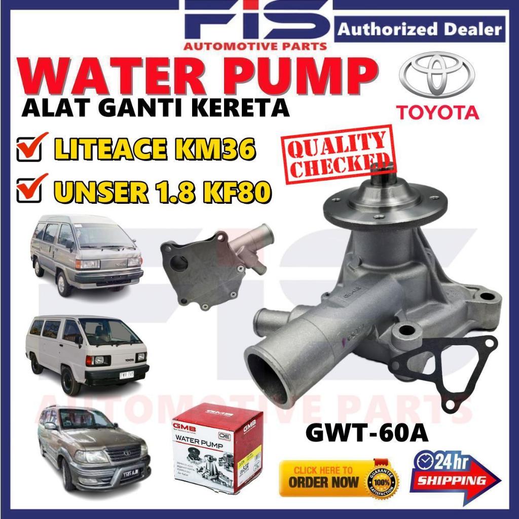 FIS GMB Original Water Pump Toyota Liteace KM36 Unser 1.8 KF80 GWT-60A ...