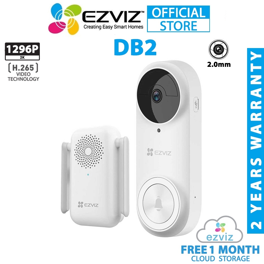 EZVIZ DB2 3MP DB2 PRO 5MP Battery-Powered Wireless Kit Weatherproof ...