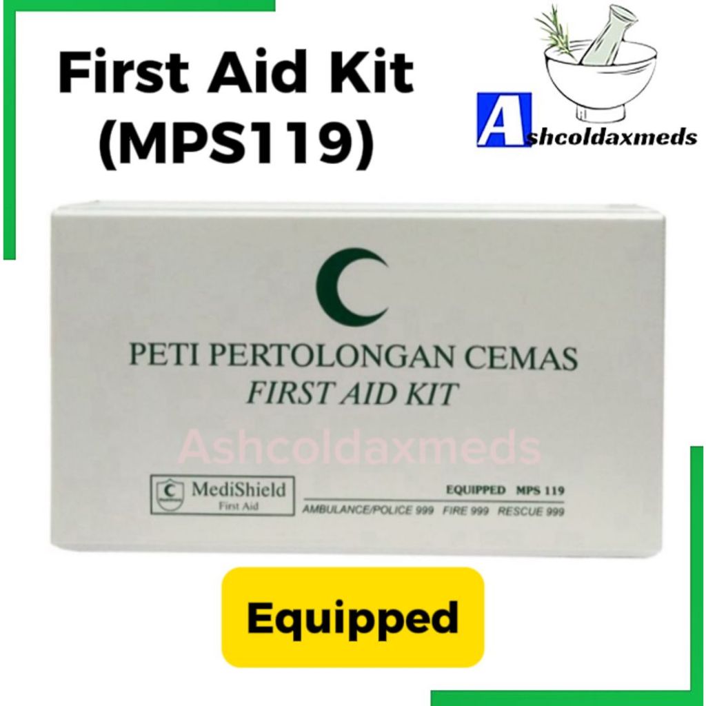 MediShield PVC First Aid Kit MPS 119 (EQUIPPED) | Shopee Malaysia