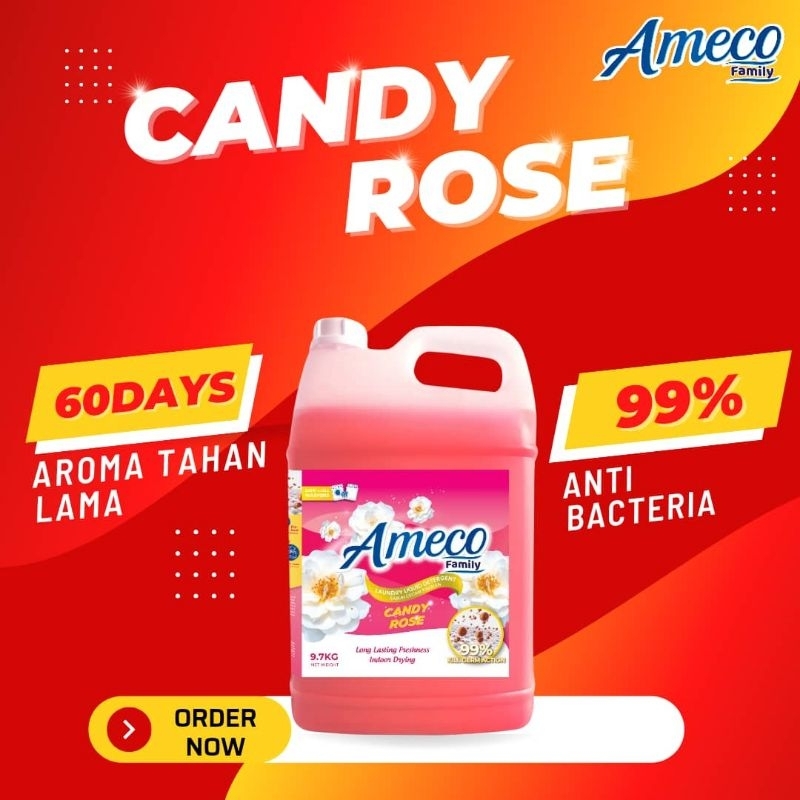 Candy Rose (Tulip) - Ameco Laundry Detergent (Amigo) | Shopee Malaysia