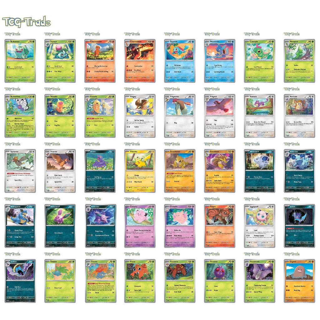 [Pokemon TCG Singles] SV3.5 151 - Common, Uncommon Pg 1 - Pokemon Card | Shopee Malaysia