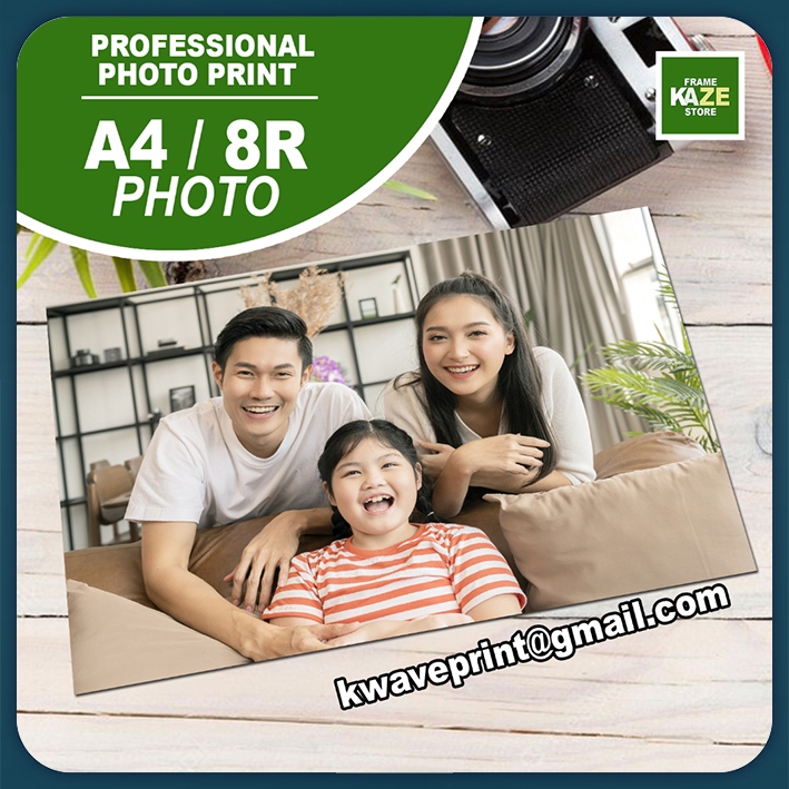 8R 8RW A4 A3 Photo Print Cuci Gambar / Frame Photo Print / Digital Photo Printing | Shopee Malaysia