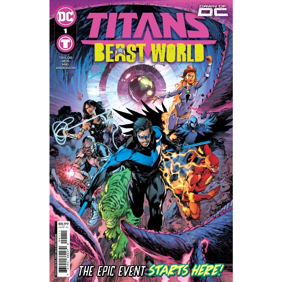 TITANS BEAST WORLD - COMPLETE SET of 6 COMICS - ARTGERM - DC Comics ...