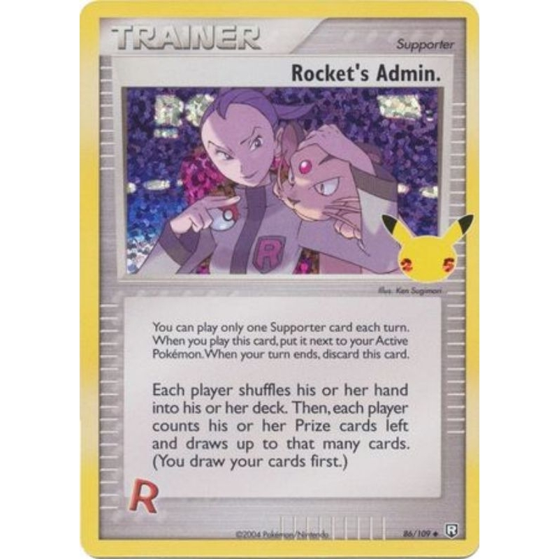 CELEB Rocket's Admin - 86/109 - Holo Rare (Classic Collection) | Shopee ...