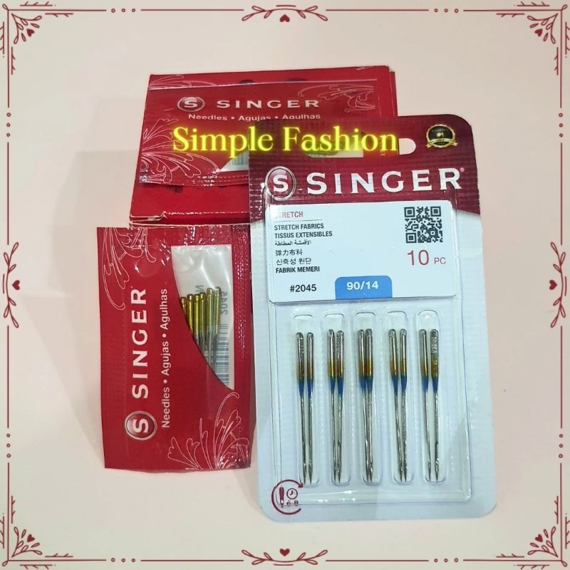 10pcs Original Jarum Emas Singer 2045 / Gold Needles Singer 2045 ...