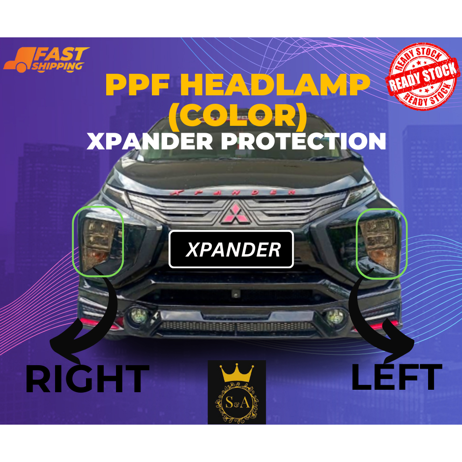 [DIY] MITSUBISHI XPANDER PPF HEADLAMP PROTECTION - COLOR (TPH MATERIAL ...