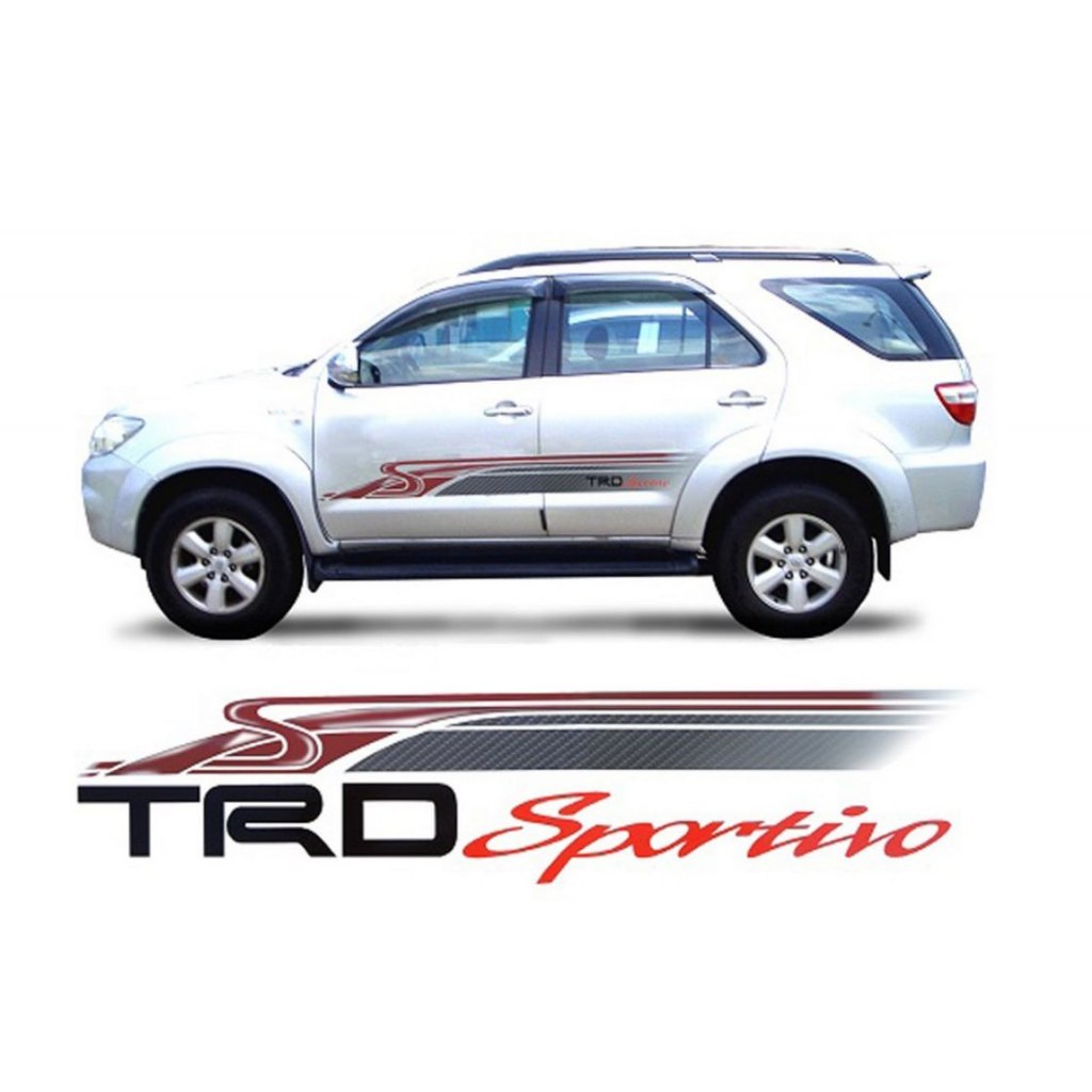 Toyota Fortuner (TRD Sportivo) Car Side Body Sticker /Toyota Fortuner ...