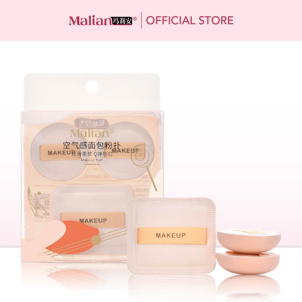 Malian Bread Makeup Puff (3 Pcs) 玛莉安面包粉扑 (3枚装) | Shopee Malaysia