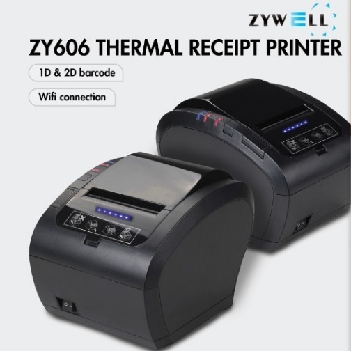 ZYWELL ZY606 WIFI THERMAL RECEIPT PRINTER (USB + SERIAL + LAN + WIFI ...