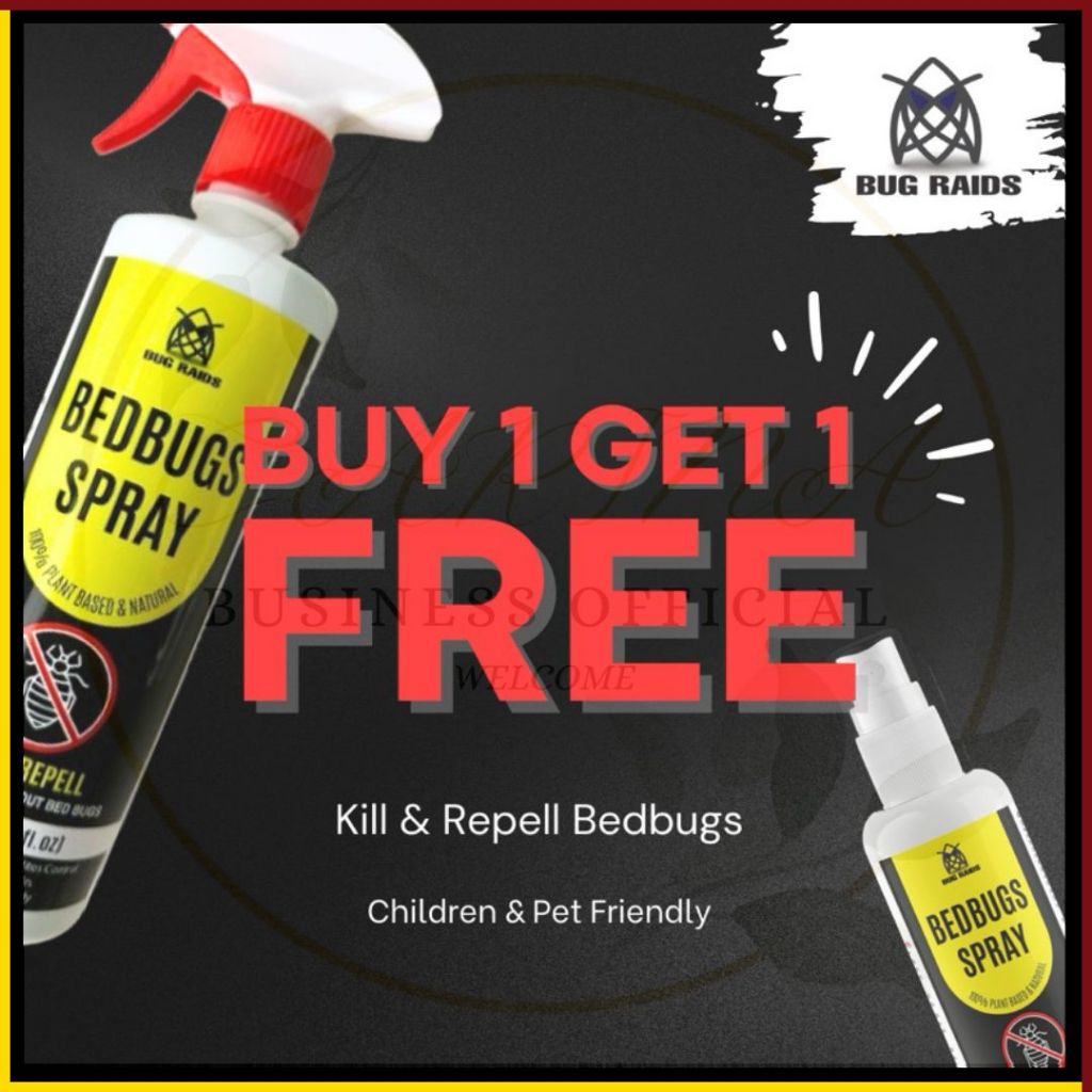 BUY 1 GET 1 FREE BUGRAIDS ENVIROLE BED BUG SPRAY 100ml/500ml TRAVEL ...