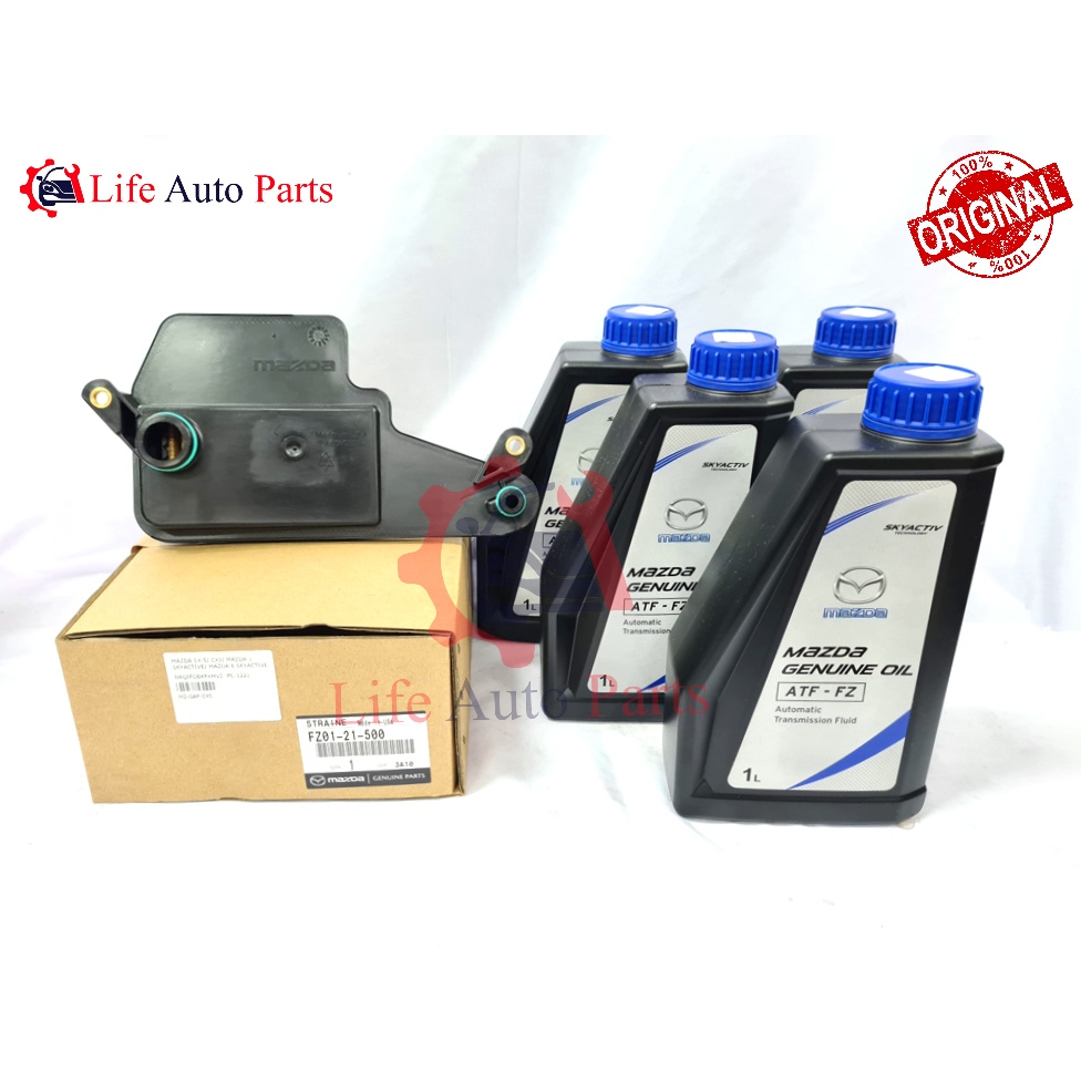 ORIGINAL MAZDA Auto Gearbox Filter MAZDA ATF FZ 1L X4 BOTTLE Service ...