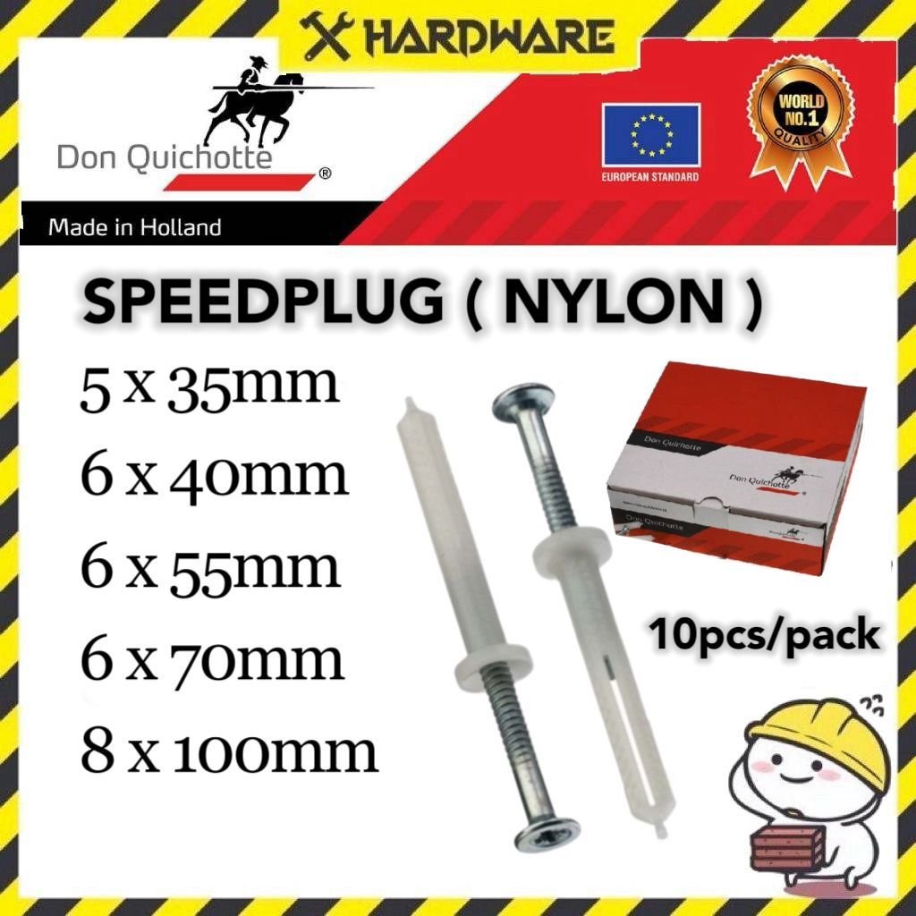 (10PCS/PACK) DON QUICHOTTE DQ Speed plug/Speedplug/Nylon Hammer Fixing ...