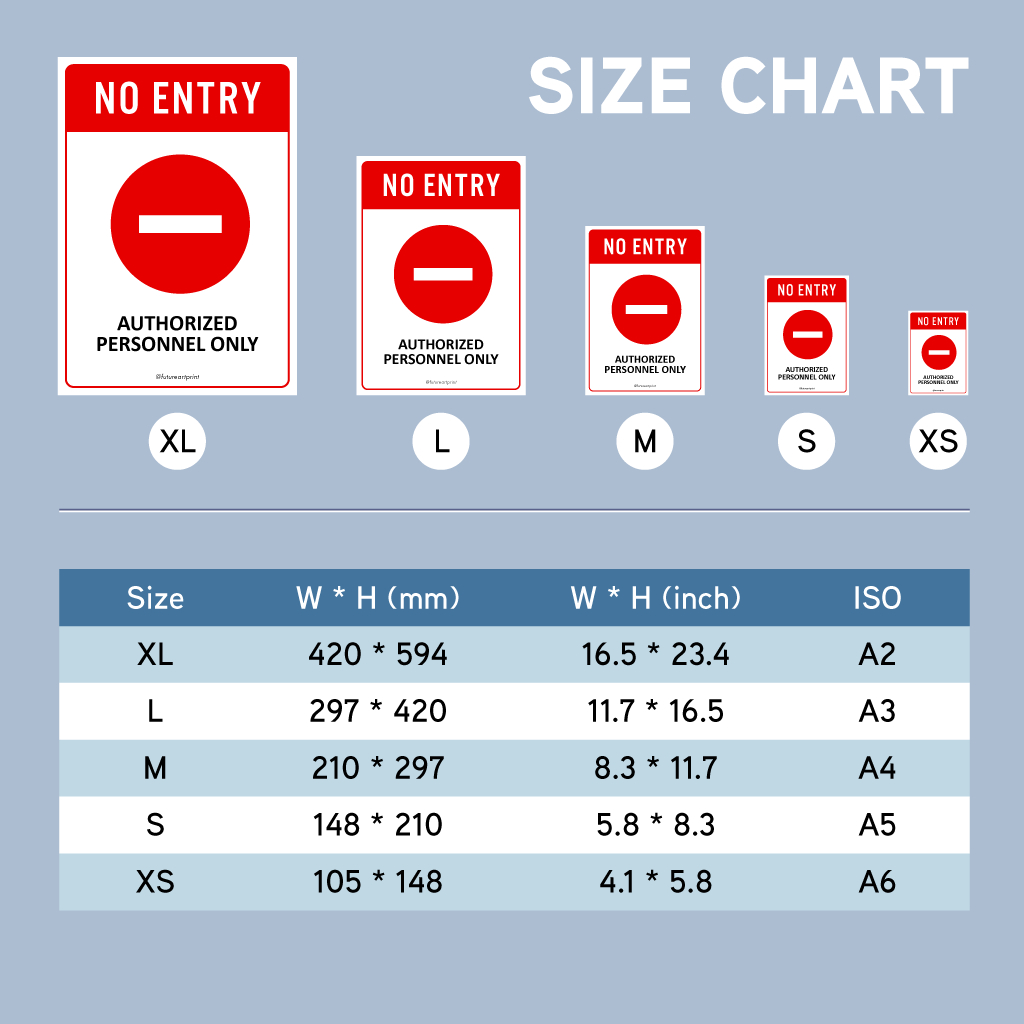 No Entry. Authorized Personnel Only. Premium Sticker Sign Notice ...