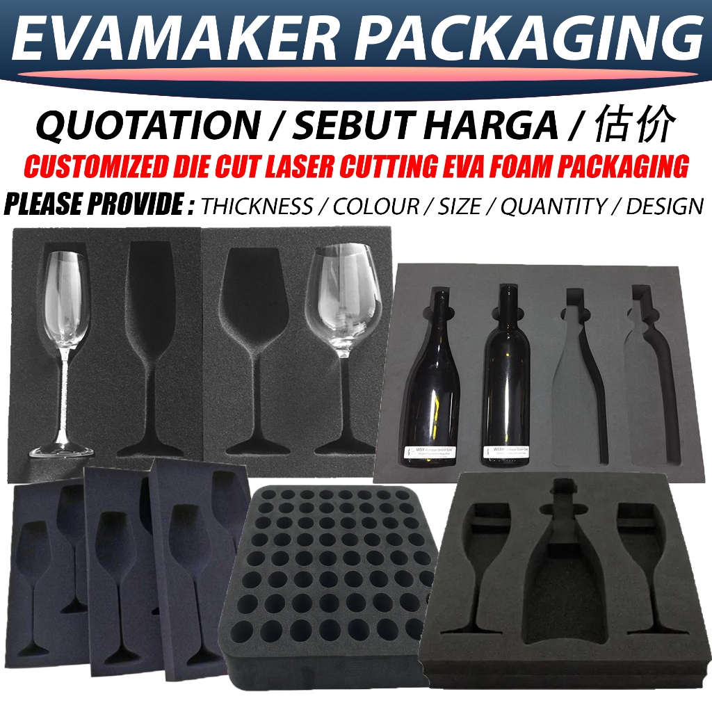 ⚠Custom Packaging⚠ Laser Cut | Die Cut | Eva Foam Packaging | XPE EPE ...