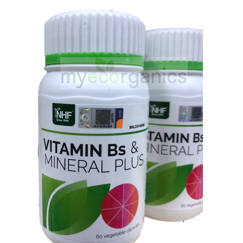 [ NEW ] NHF Vitamin Bs & Mineral PLUS (60 Capsules) , EXP 12/2024 ...