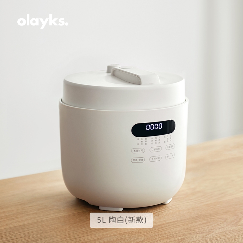 Olayks 5L Electric Smart Pressure Cooker Multifunction Rice Cooker Soup Cooker Porridge ...