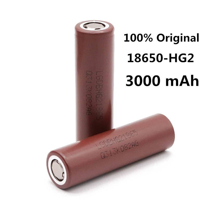 LG Original 18650 HG2 3000mAh Flat Top Battery | Shopee Malaysia