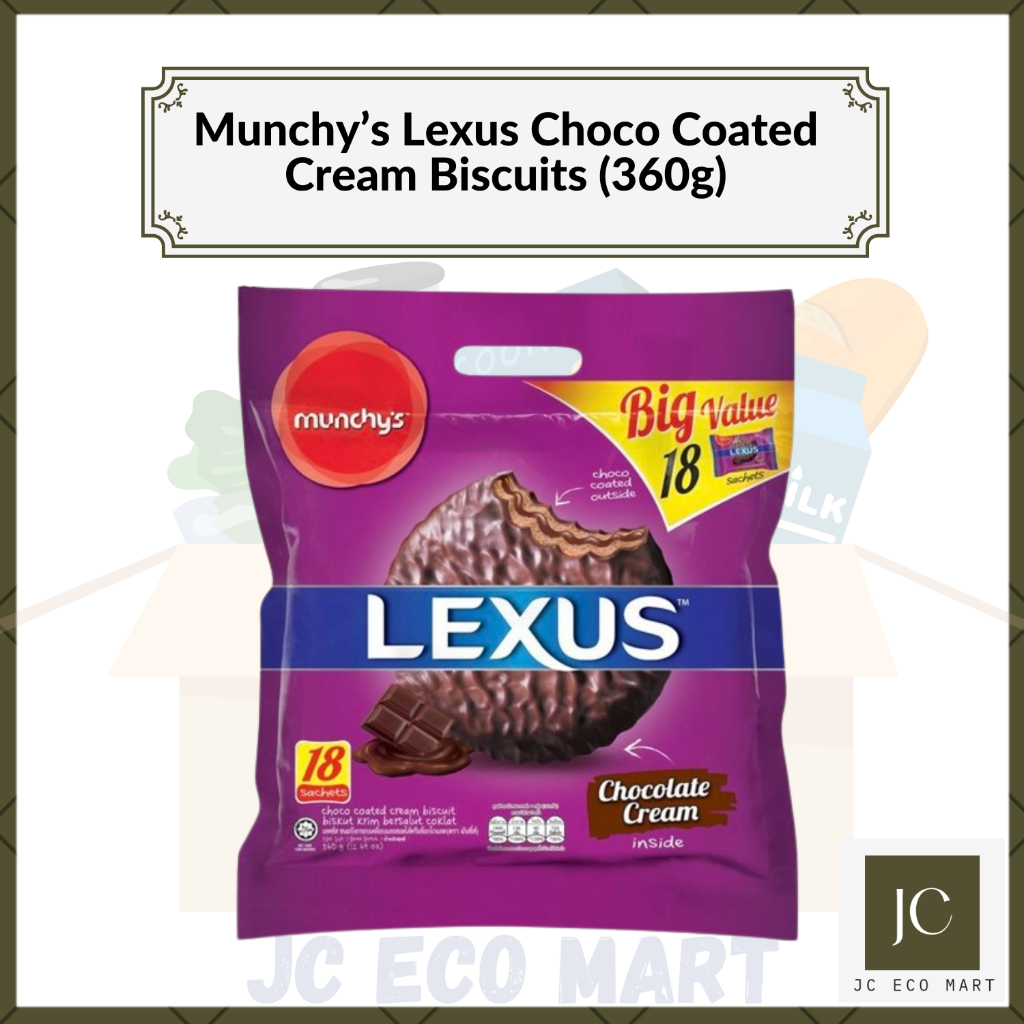 Munchy's Lexus Choco Coated Cream Biscuits (Size: 200g / 360g) | Shopee ...