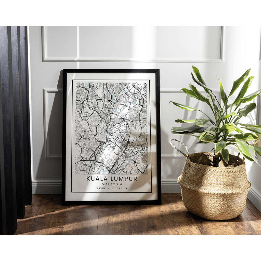 CUSTOM CITY Map, Personalized Map Poster, Printable Map Wall Art, Instant Download Map of Your ...