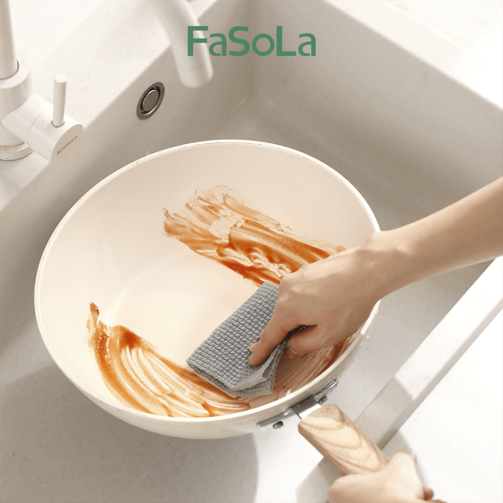 FaSoLa Kitchen Wear-resistant Rag（Grey）厨房耐磨抹布【25pcs】 | Shopee Malaysia