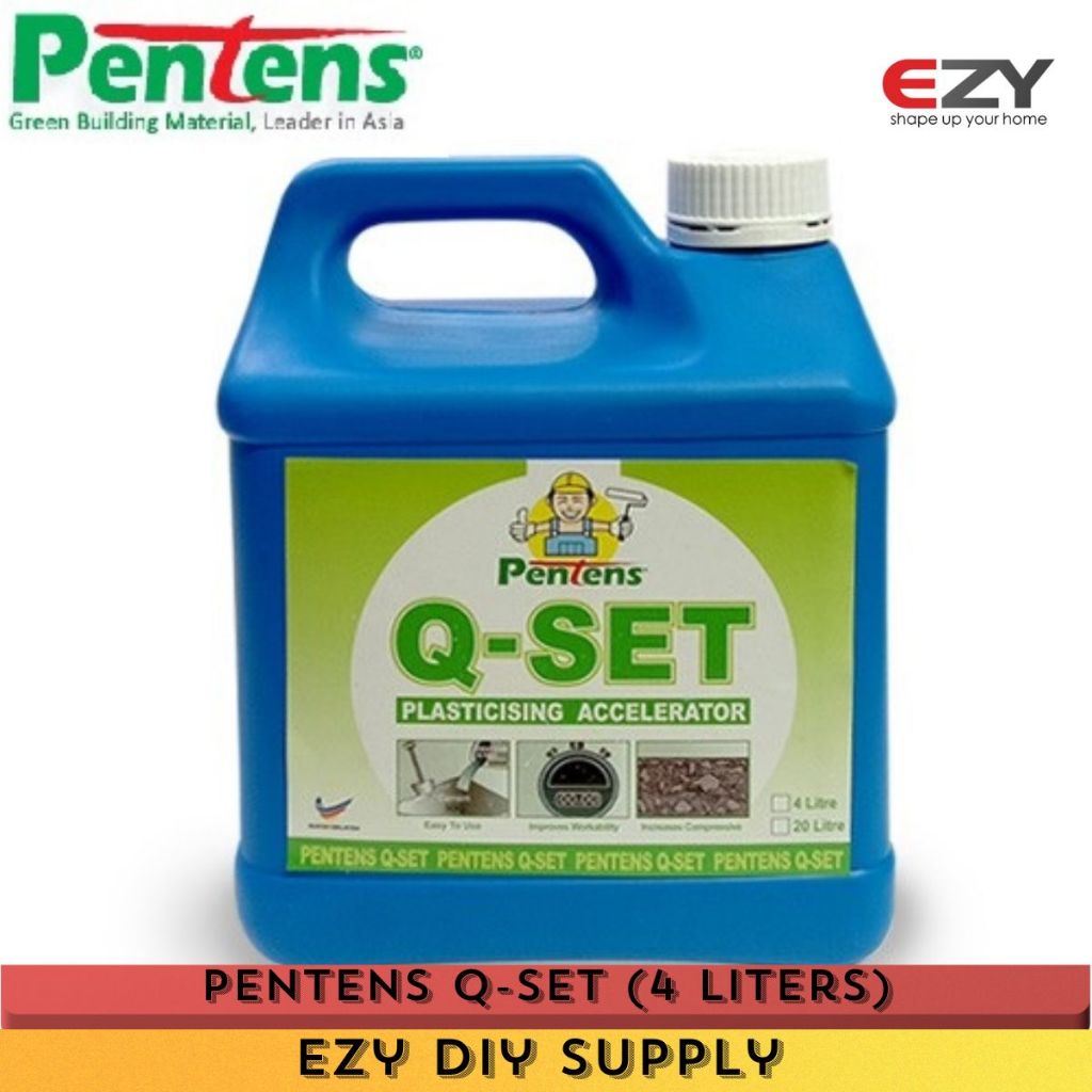 PENTENS Q-SET Plasticising Accelerator Ubat Simen Plaster Cepat Keras ...