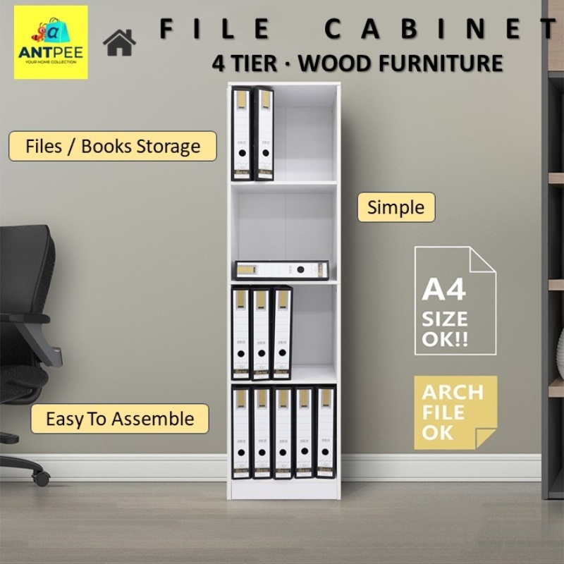 𝐀𝐍𝐓𝑃𝐸𝐸 𝟒 𝐓𝐢𝐞𝐫 𝐎𝐟𝐟𝐢𝐜𝐞 𝐅𝐢𝐥𝐞 𝐂𝐚𝐛𝐢𝐧𝐞𝐭 🐜 A4 Bookshelf Rak Buku A4 Kabinet ...