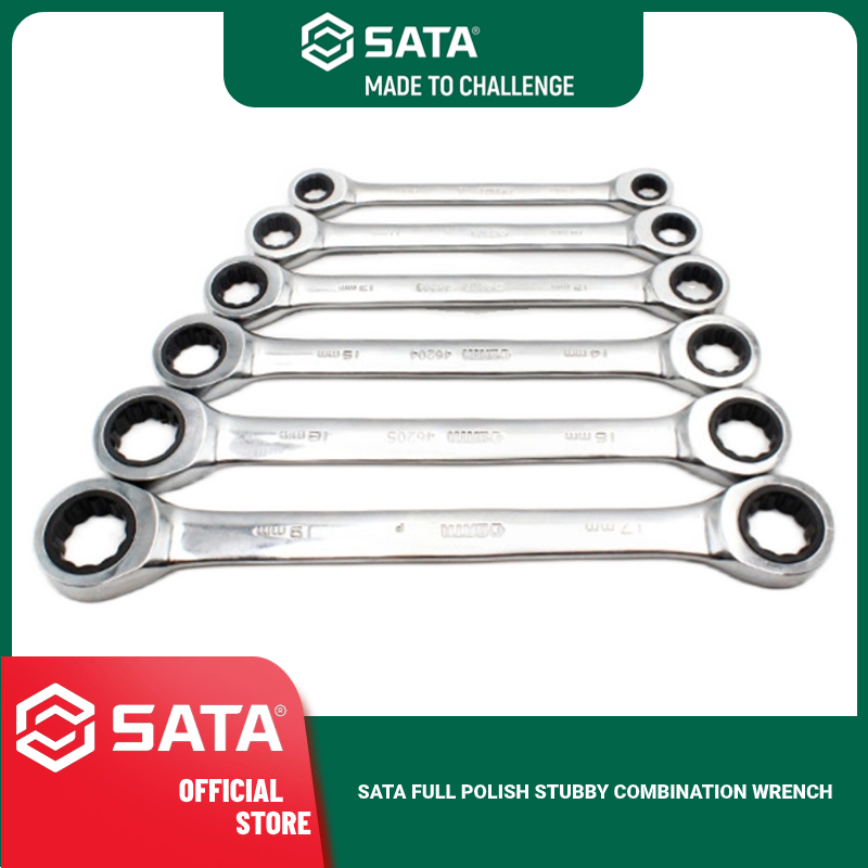 SATA FULL POLISH BOX END RATCHETING WRENCH / 8X9MM / 8X10MM / 10X 11MM ...
