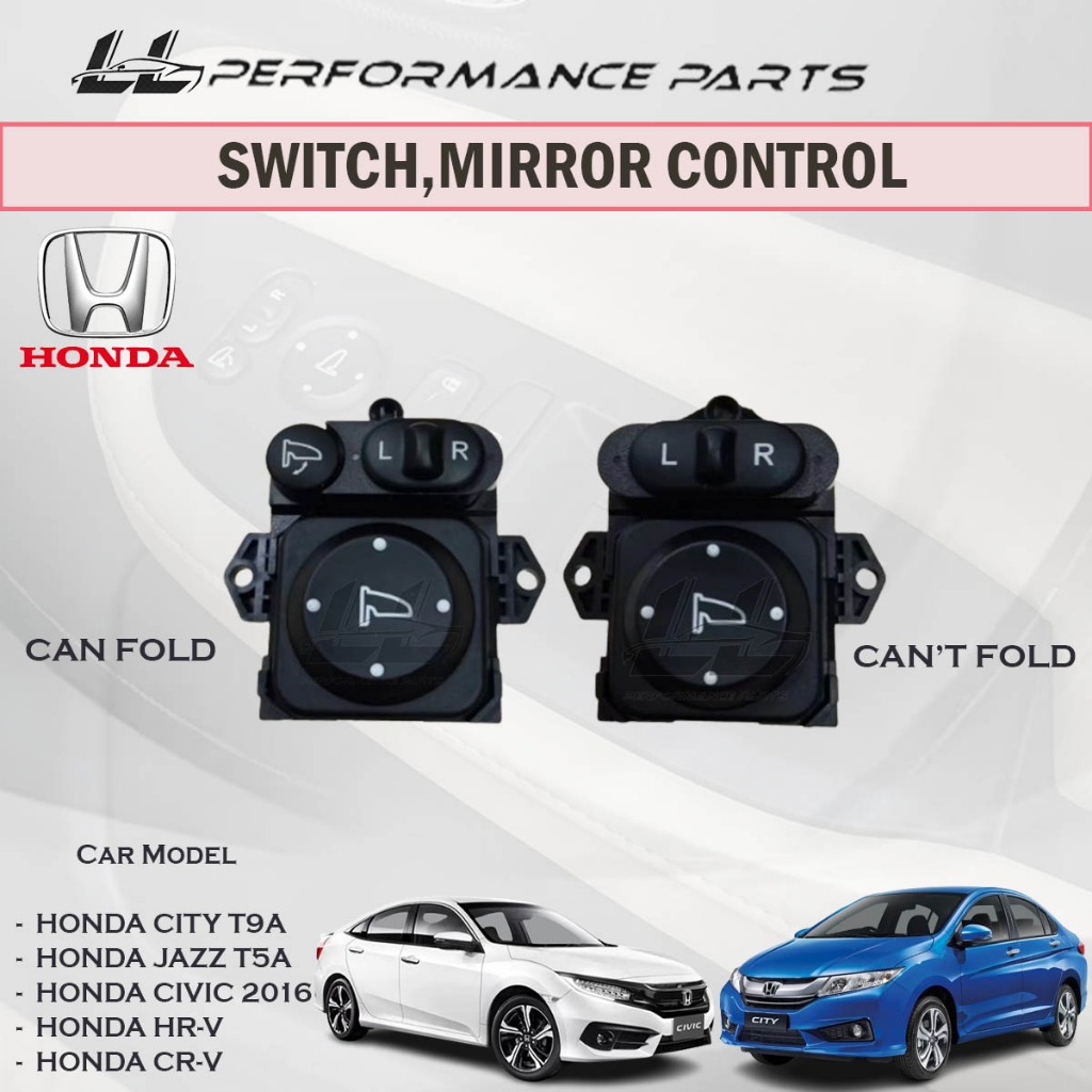 Honda City T9A/Jazz T5A/HRV HR-V/CRV CR-V/Civic 2016 Side Mirror ...