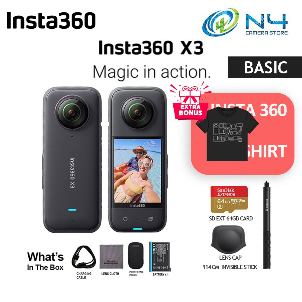 Insta360 X3 / Insta360 One X3 / Insta360 OneX3 5.7K Video 72MP Photo ...