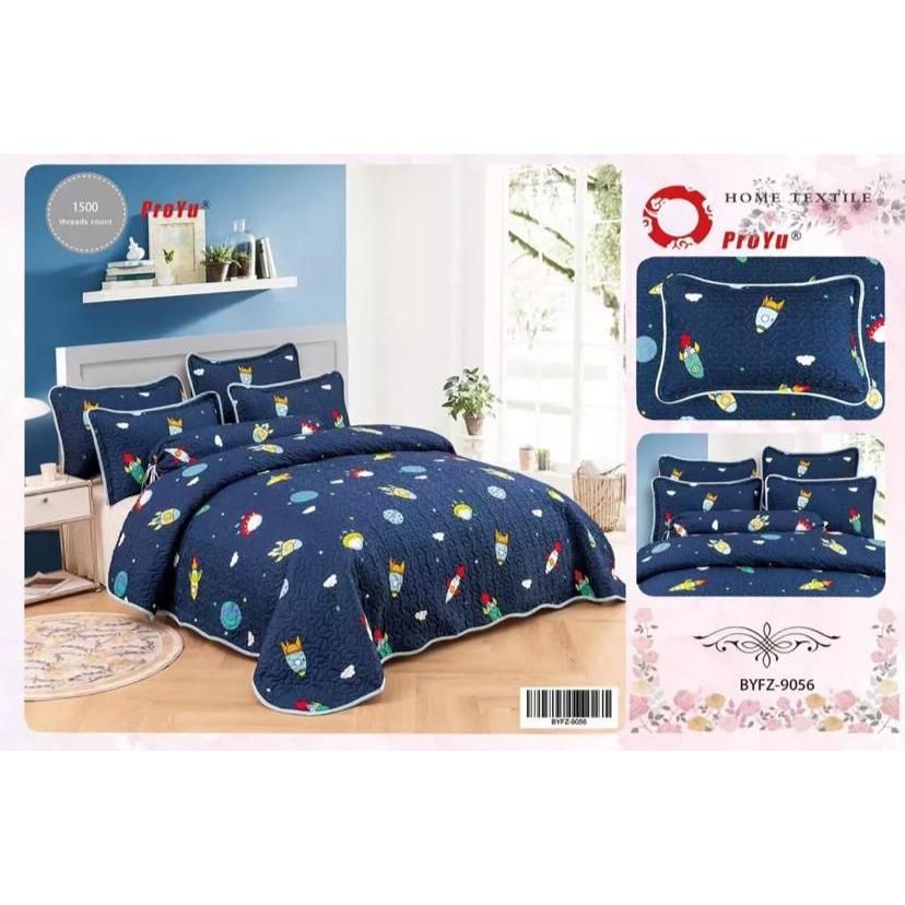 Premium Cadar Patchwork Set (6IN1) Tilam Katil Queen/King Size ...