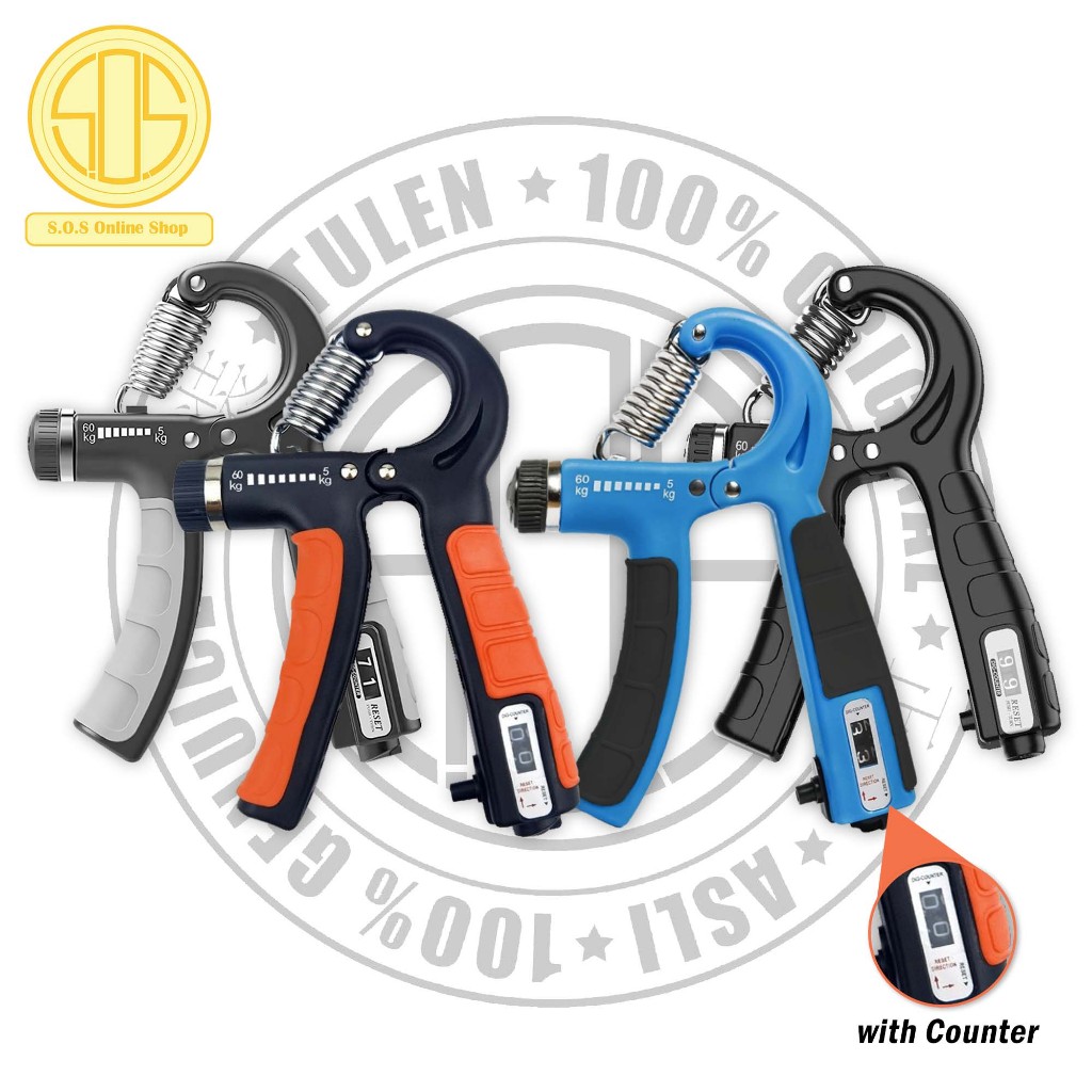 Hand Grip 5-60Kg Adjustable Resistance With Counter Gripper Wrist Arm ...