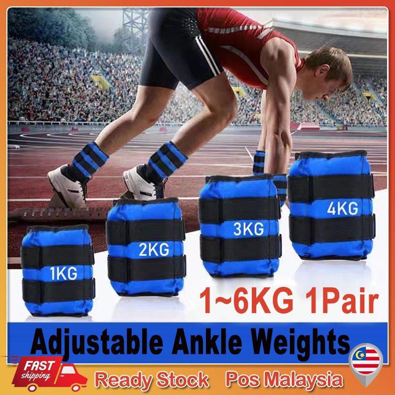 Workout Weight Training Sand Bag Pair Ankle Weight Physiotherapy (1kg ...