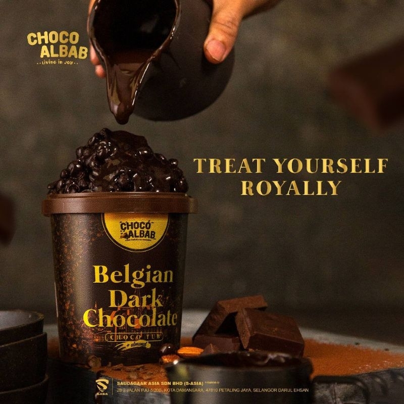 Choco Albab Belgian Dark Chocolate Tub | Shopee Malaysia