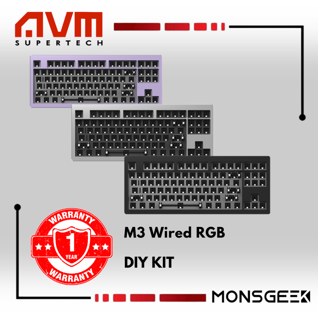AVM MONSGEEK M3 DIY Kit TKL South-Facing Aluminum Barebone Keyboard ...