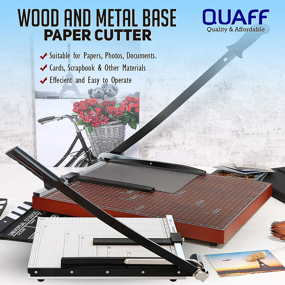 QUAFF Paper Card Document Steel Cutter Trimmer Office Cutting Quality ...