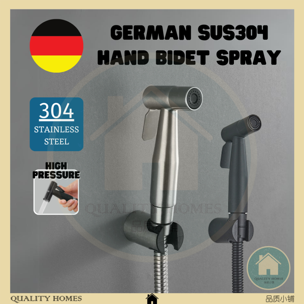 SUS 304 Stainless Steel Hand Bidet Spray with Flexible Hose Set for ...