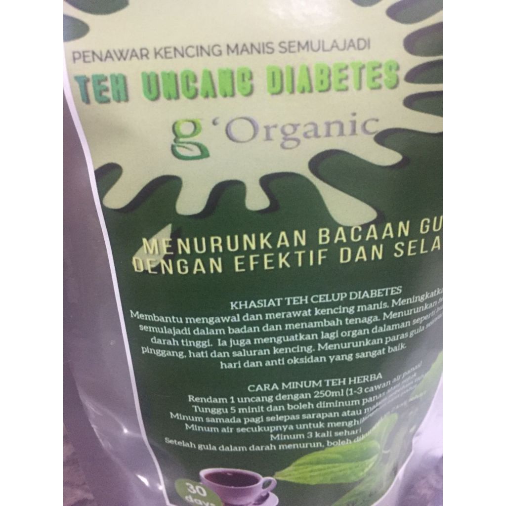 Tea Uncang Daun Insulin Merawat & Mengawal Kencing Manis/Diabetes ...