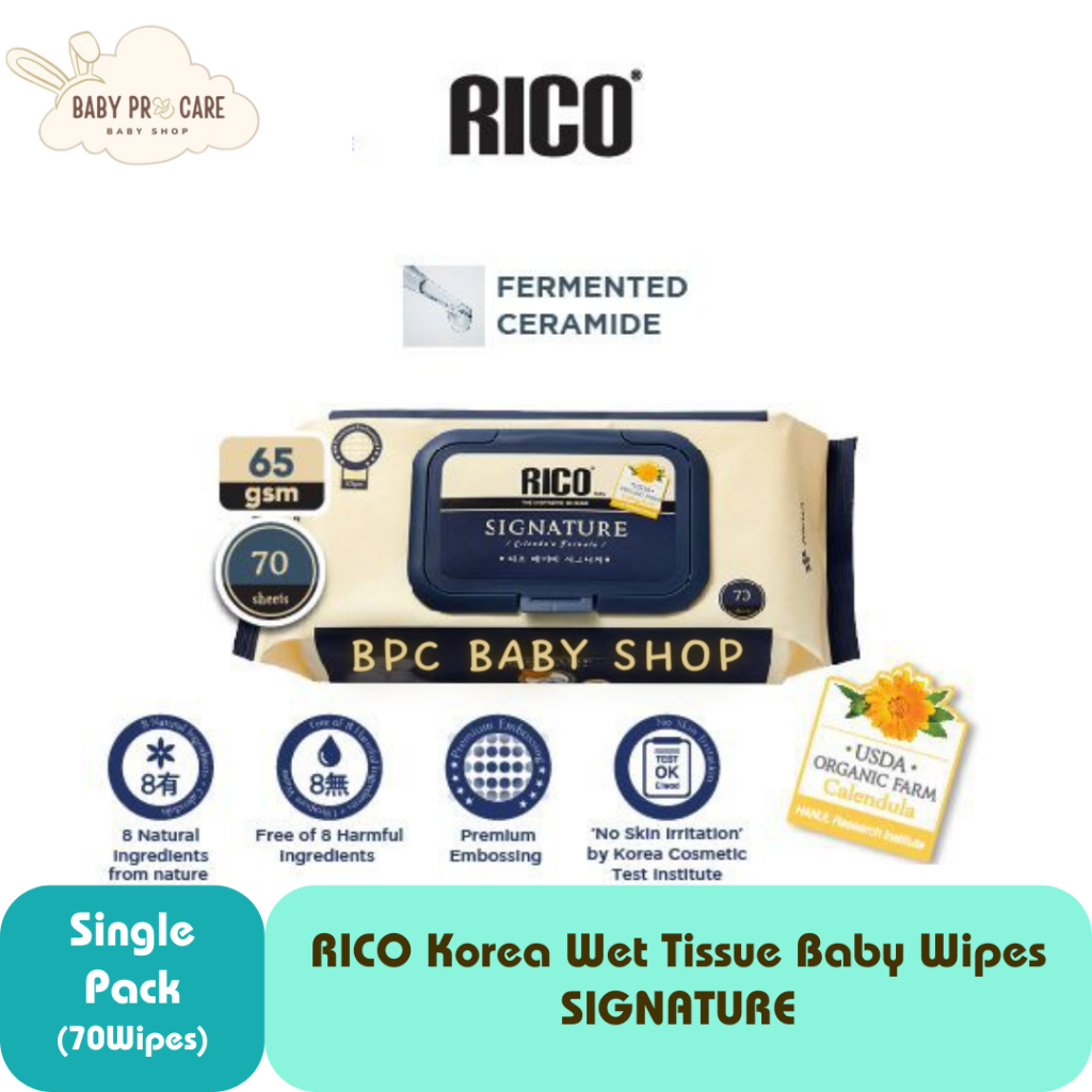 RICO Premium Wet Wipes – Signature (65Gsm x 70 Sheets) | Shopee Malaysia