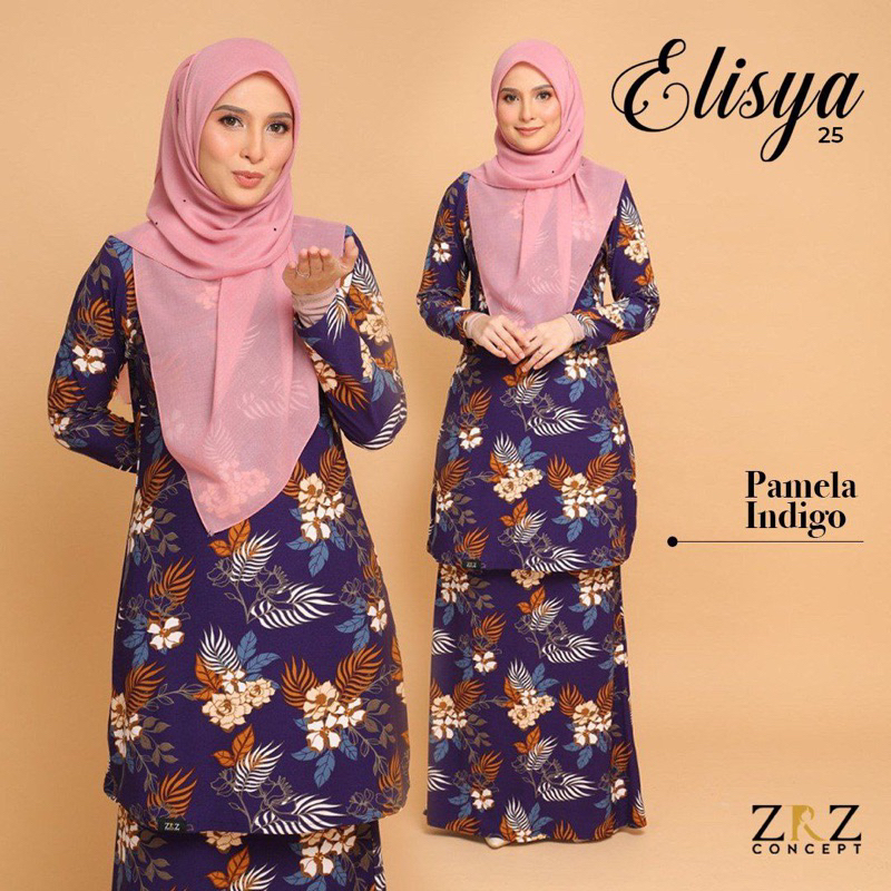 Kurung Elisya 25 | Kurung Moden Tanpa Gosok | Ironless Kurung | Wudhu & Nursing Friendly | ZRZ ...