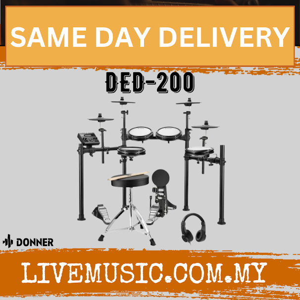 Donner DED-200 Electric Drum Set Electronic Drum Kit with Headphone ...