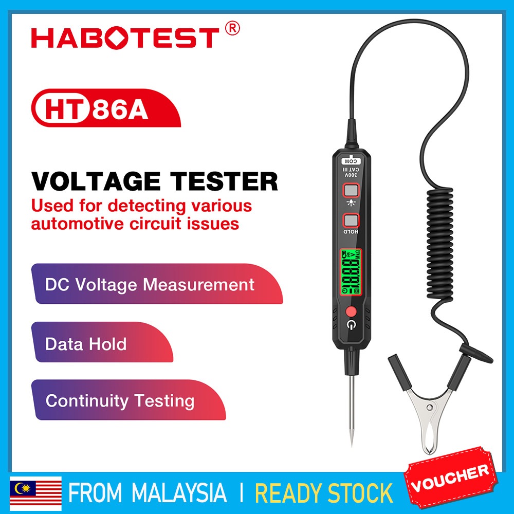 HABOTEST💥HT86A Car Circuit Tester Automobile Fault Maintenance Detector ...
