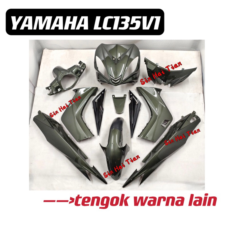 YAMAHA LC135 Cover Sets Complete Sets [Mseki] Hitam Biru Merah Hijau ...